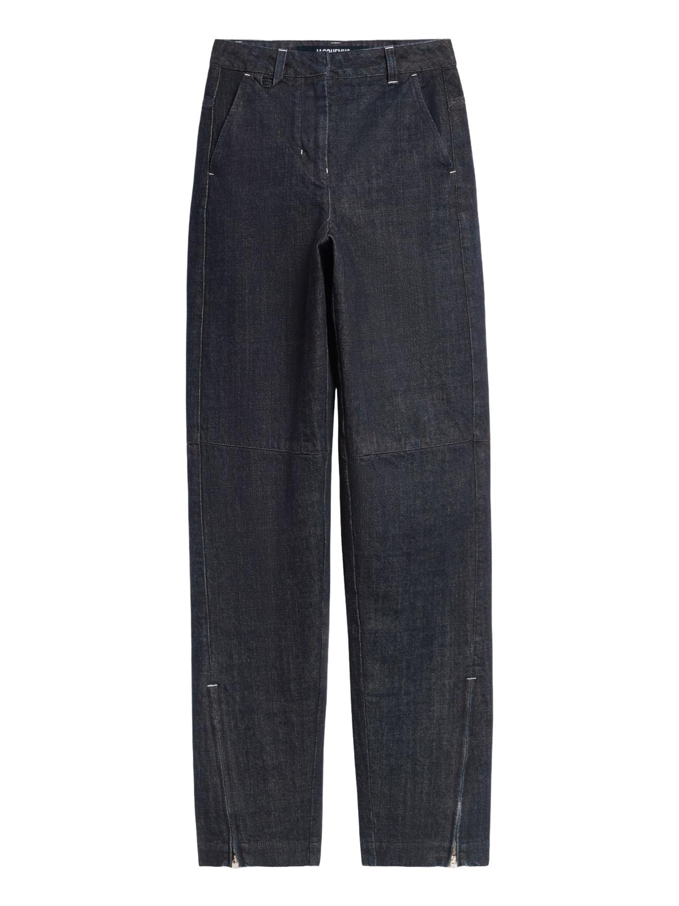 JACQUEMUS Jacquemus Stitch Detailed High Waist Jeans